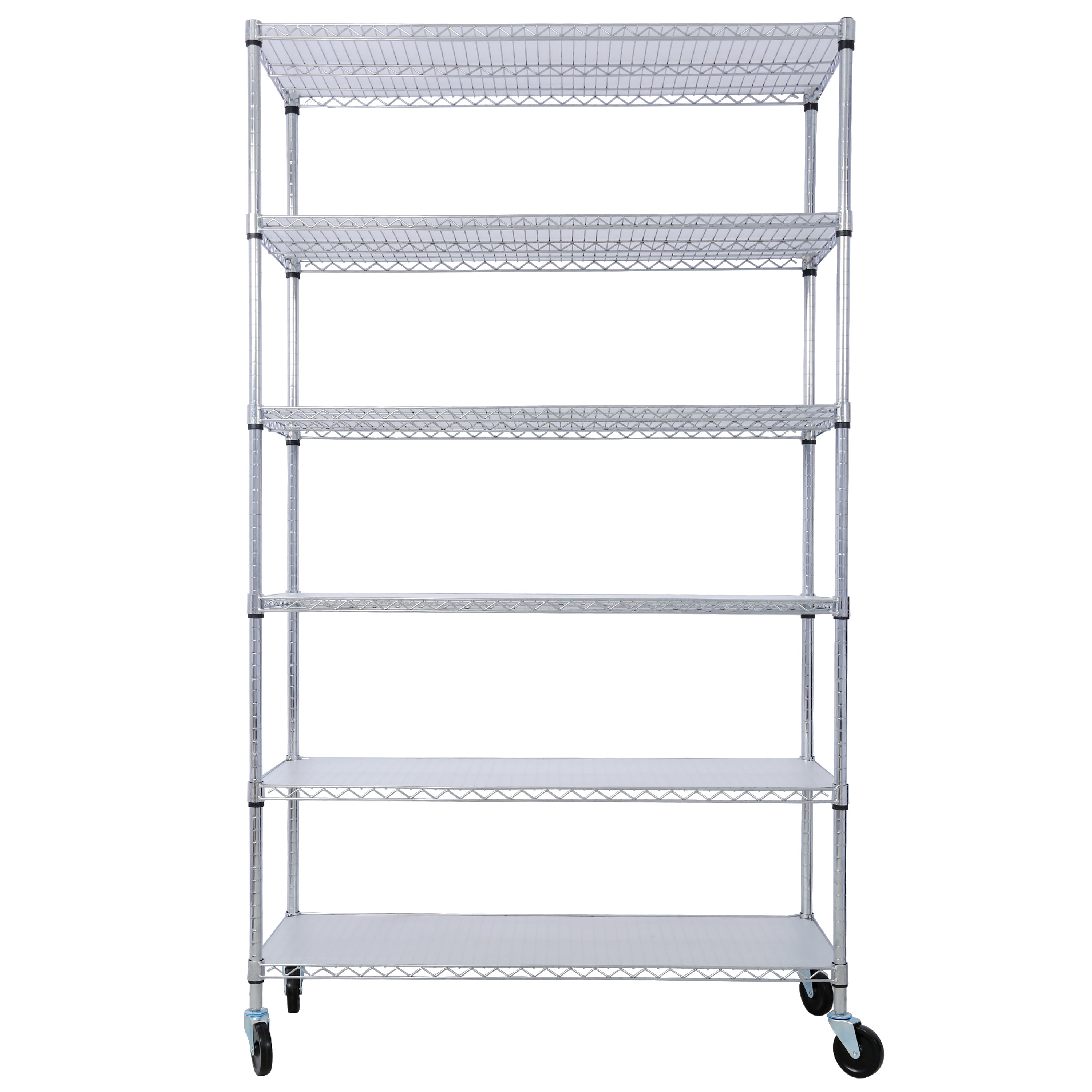 VIYET 6 Tier 6000LBS NSF Metal Wire Shelving, Heavy Duty Adjustable St ...